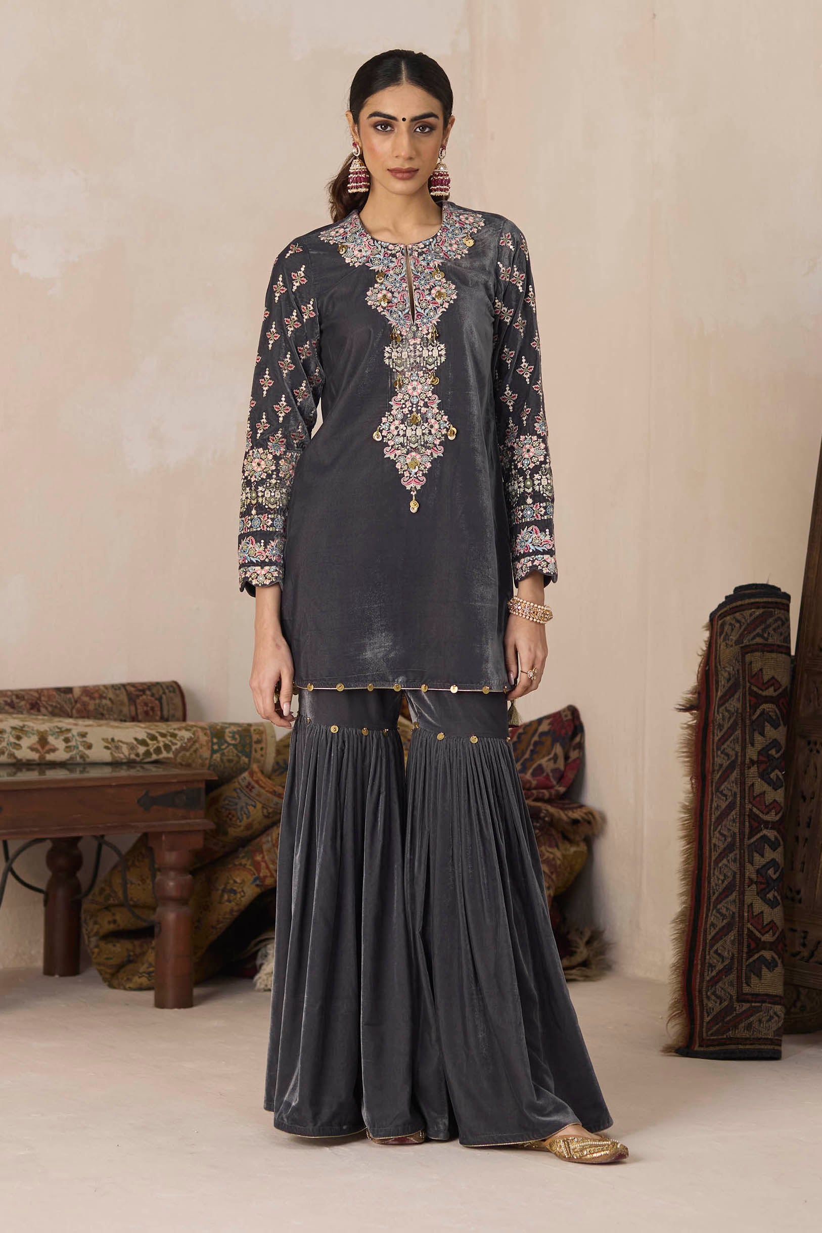 Khuabni Short Shirt with Garara – Inej.in